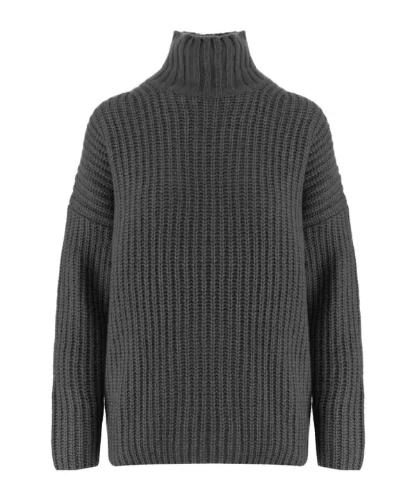 ALLUDE Chunky Turtleneck Knitted Sweater