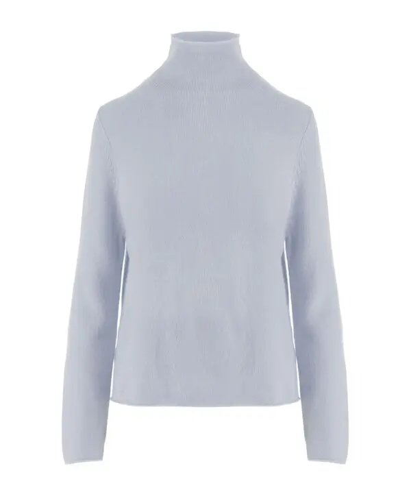 ALLUDE Cashmere Turtleneck Knitted Sweater - Gray