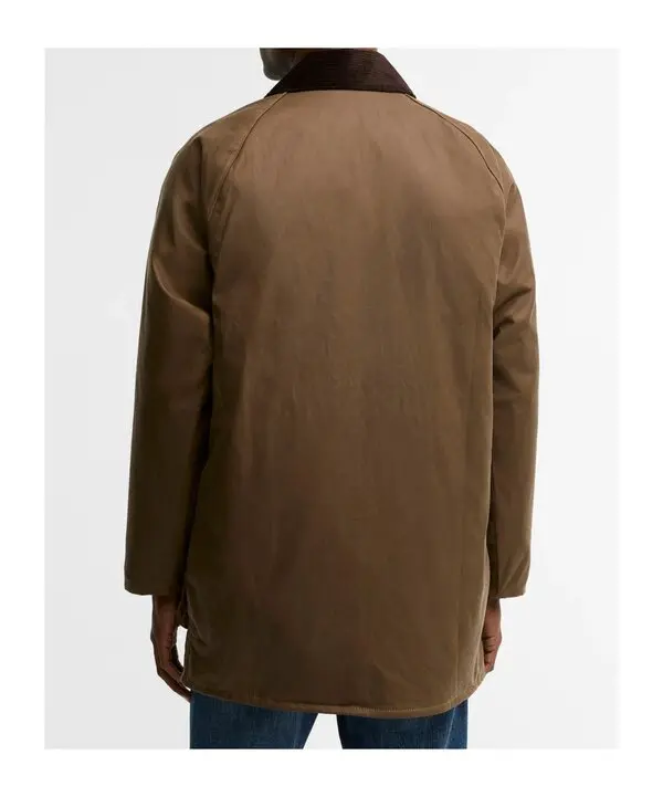 Barbour Waxed Cotton Jacket With Corduroy Collar