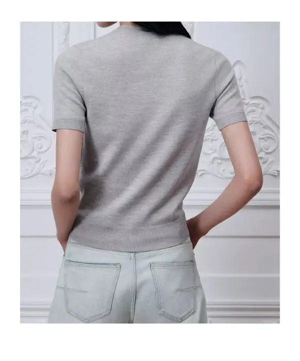 Dior Short-sleeved Embroidered Sweater