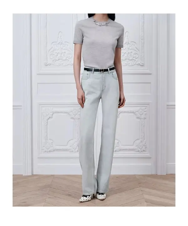 Dior Short-sleeved Embroidered Sweater