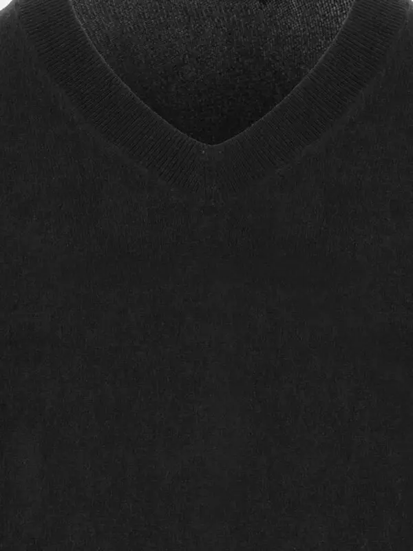 ALLUDE V-neck Cashmere Knitted Sweater