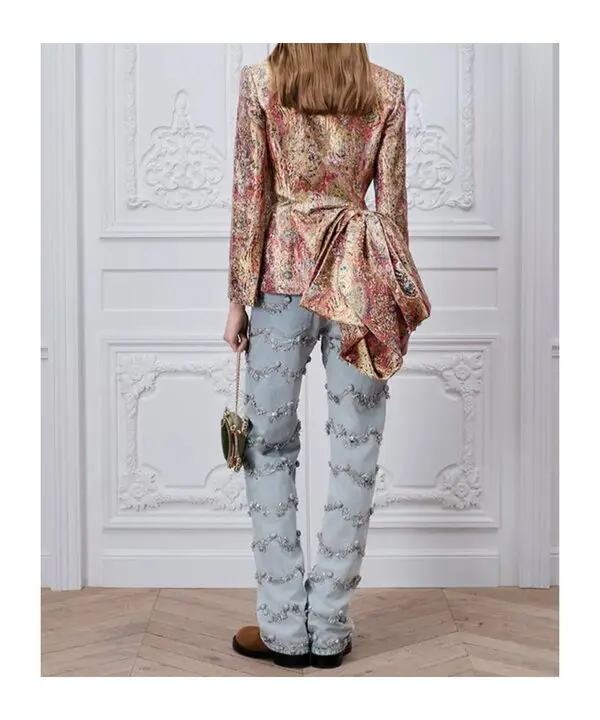 Dior Bar" Jacket With Oversized Bow Detail