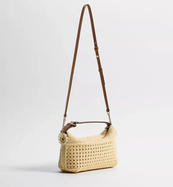 Dior Dioriviera Nomad Pouch In Raffia