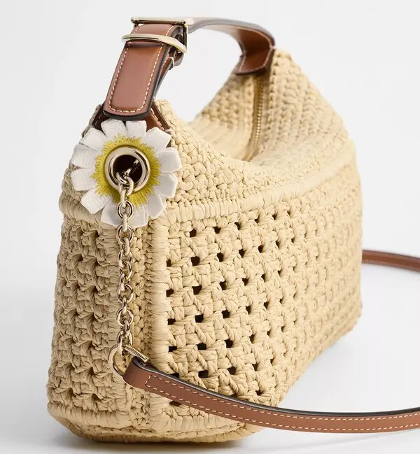 Dior Dioriviera Nomad Pouch In Raffia