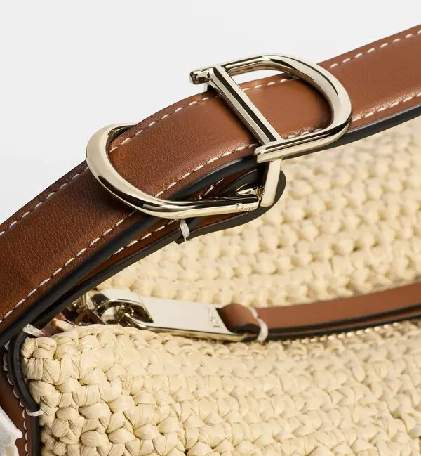 Dior Dioriviera Nomad Pouch In Raffia