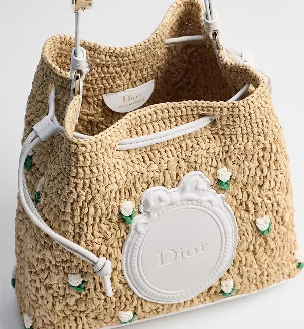 Dior Riviera Blooming Mini Bucket Bag - Nude