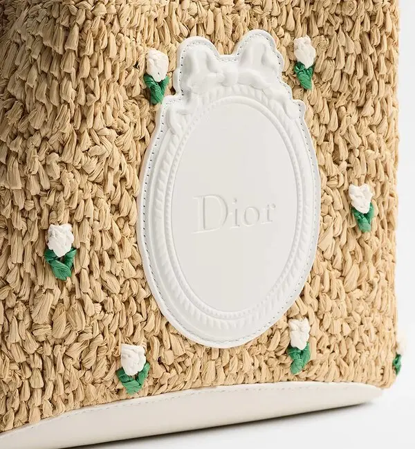 Dior Riviera Blooming Mini Bucket Bag - Nude