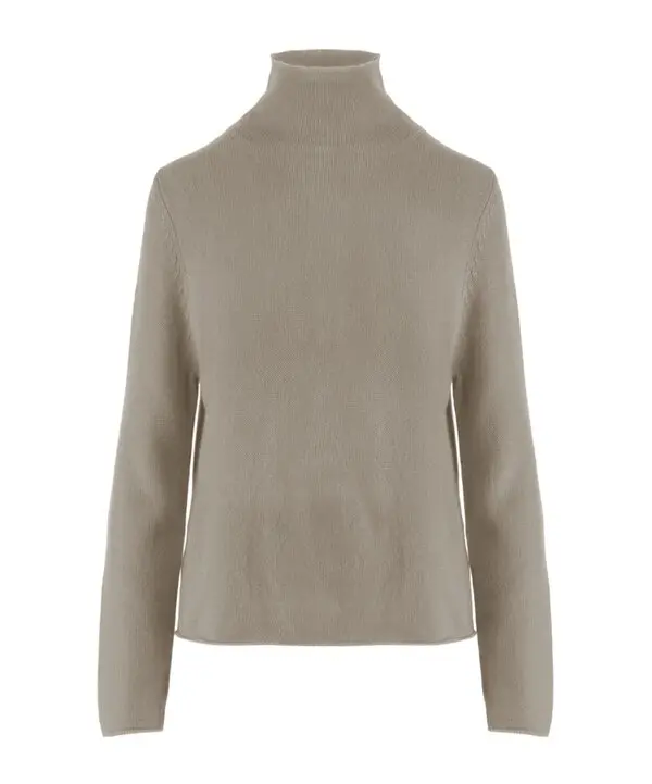 ALLUDE Cashmere Turtleneck Knitted Sweater - Nude