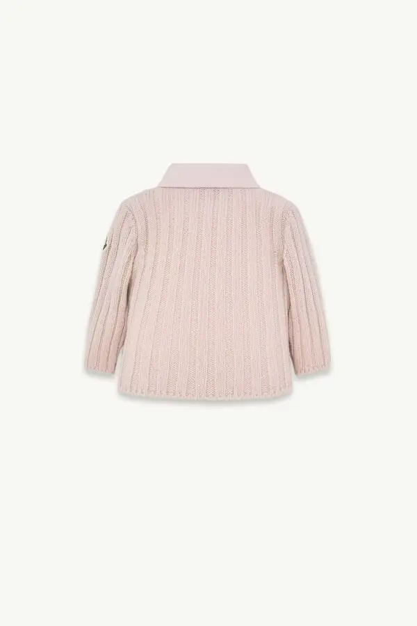 Moncler Padded Wool Cashmere Zip-up Cardigan