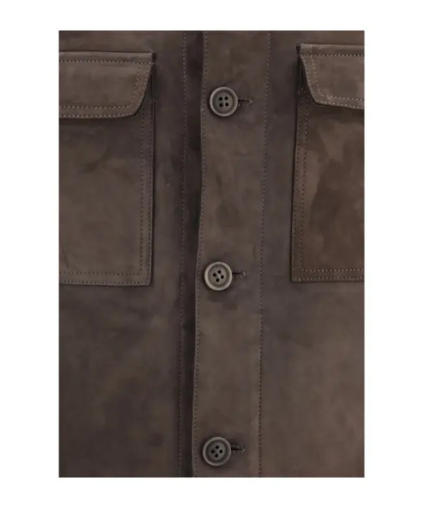 SALVATORE SANTORO Button-up Leather Jacket