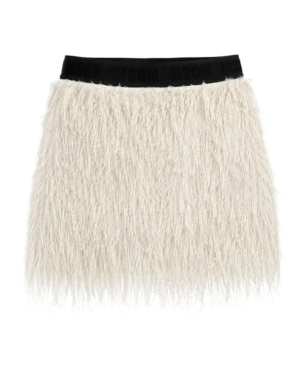 MSGM Faux Fur Skirt