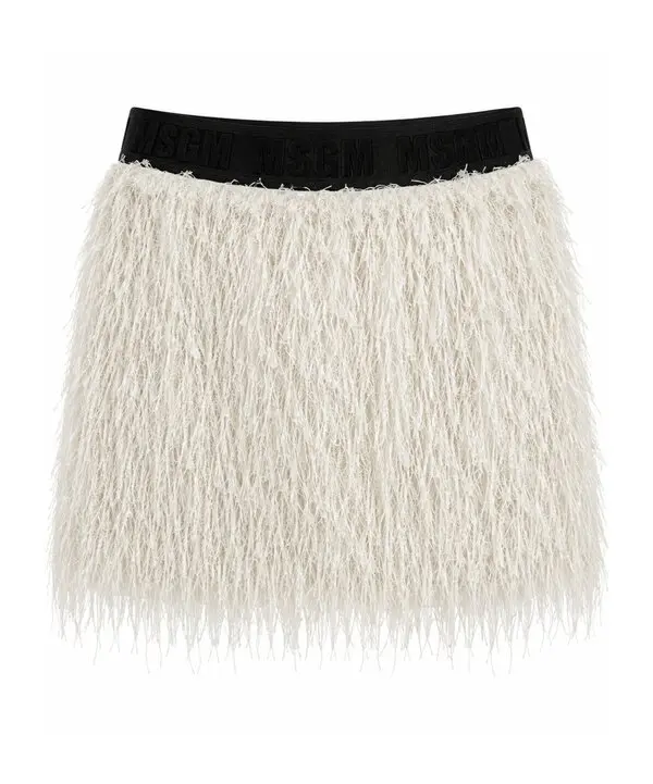 MSGM Faux Fur Skirt