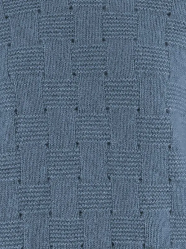 ALLUDE Basketweave Knitted Sweater