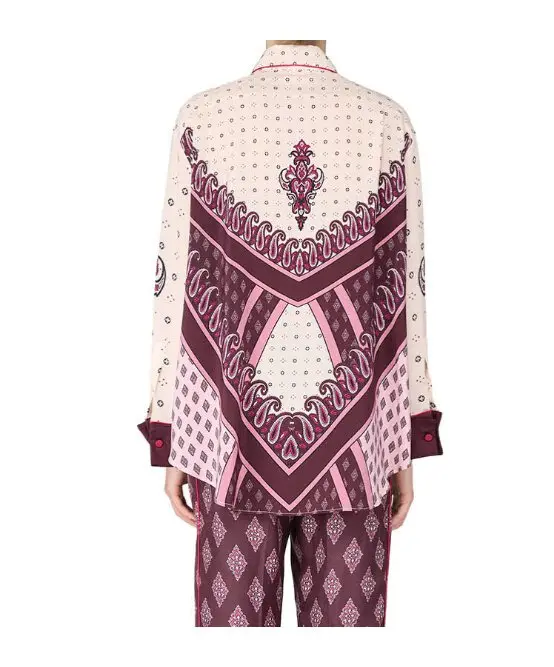 F.R.S FOR RESTLESS SLEEPERS Long Sleeve Patchwork Print Shirt