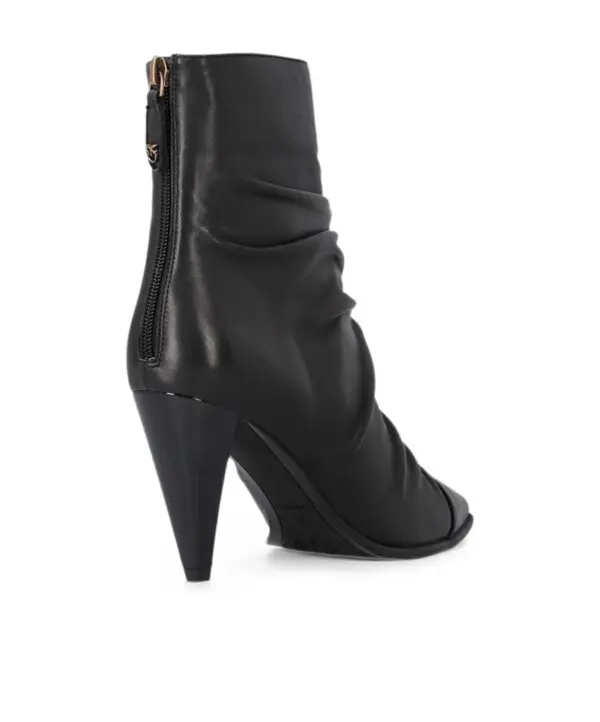 Pinko Ruched Pointed-toe Heeled Ankle Boots