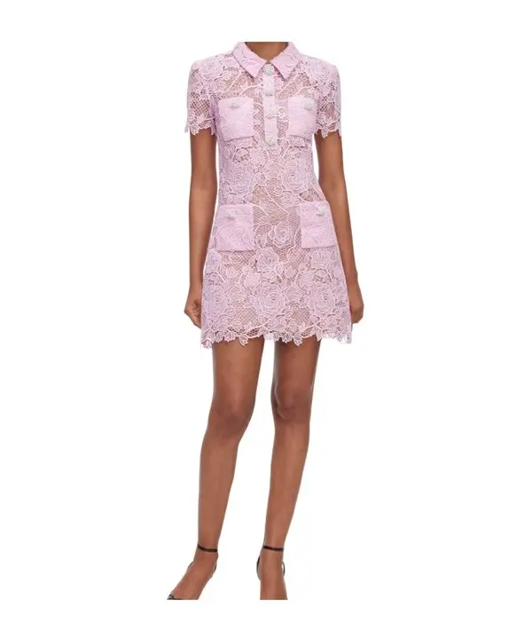 SELF-PORTRAIT Button-front Dress