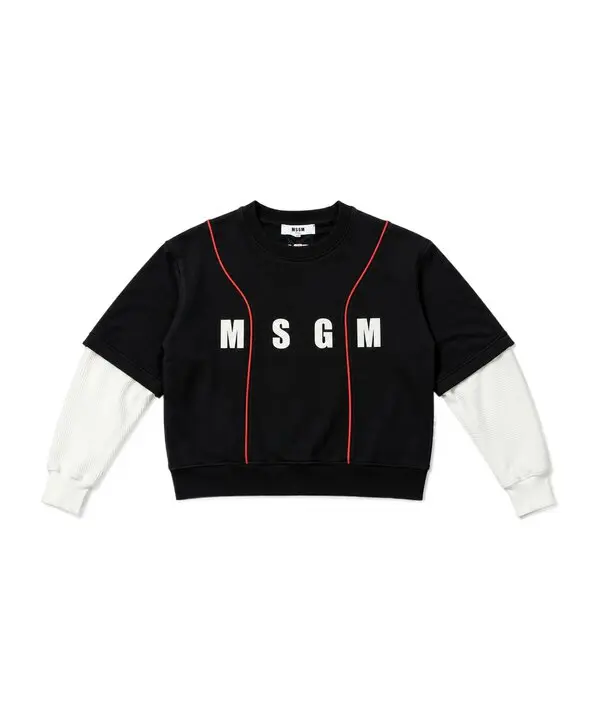 MSGM Long Sleeve Sweatshirt - Black