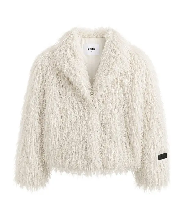 MSGM Faux Fur Coat