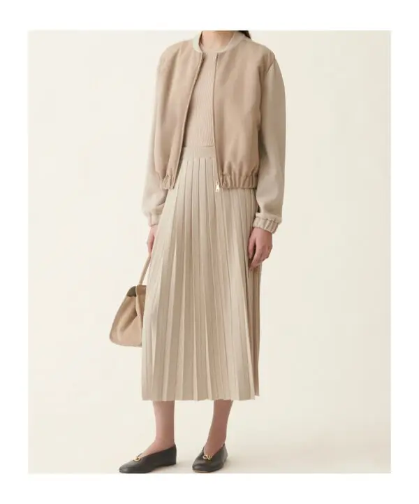 Fabiana Filippi Suede And Knit Bomber Jacket