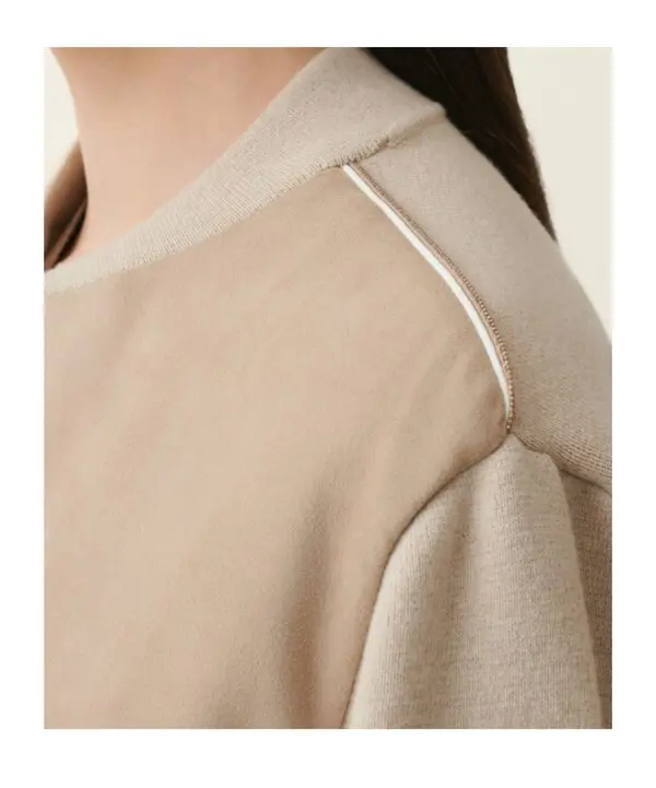 Fabiana Filippi Suede And Knit Bomber Jacket