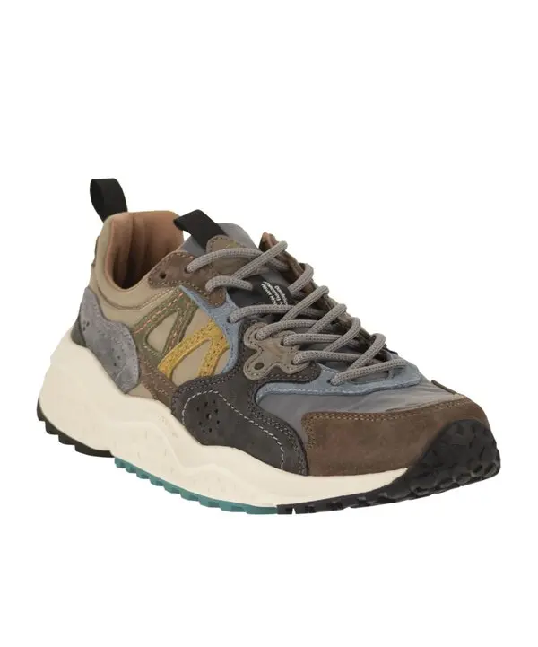 FLOWER MOUNTAIN Solin Sneakers In Suede And Technical Fabric