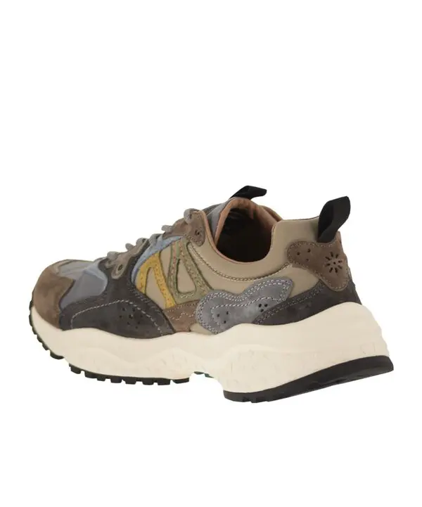 FLOWER MOUNTAIN Solin Sneakers In Suede And Technical Fabric