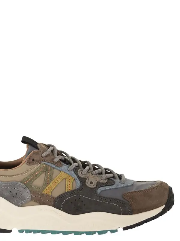 FLOWER MOUNTAIN Solin Sneakers In Suede And Technical Fabric