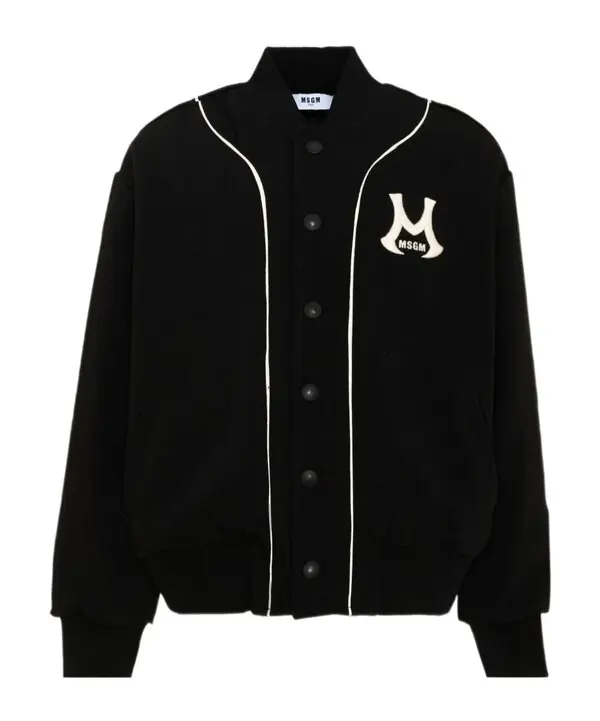 MSGM Logo-patch Bomber Jacket