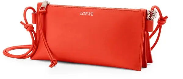 Loewe Shoulder Bag With Leather Handles - Orange