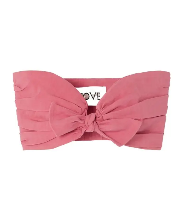 Tove Sleeveless Tie-front Cropped Top - No