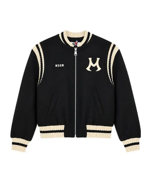 MSGM Logo-detailed Bomber Jacket