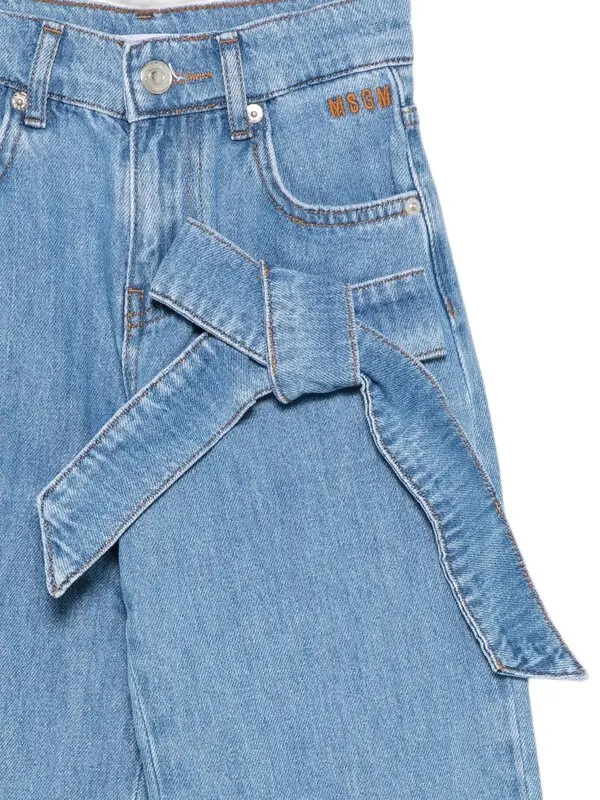MSGM Bow-detail Jeans