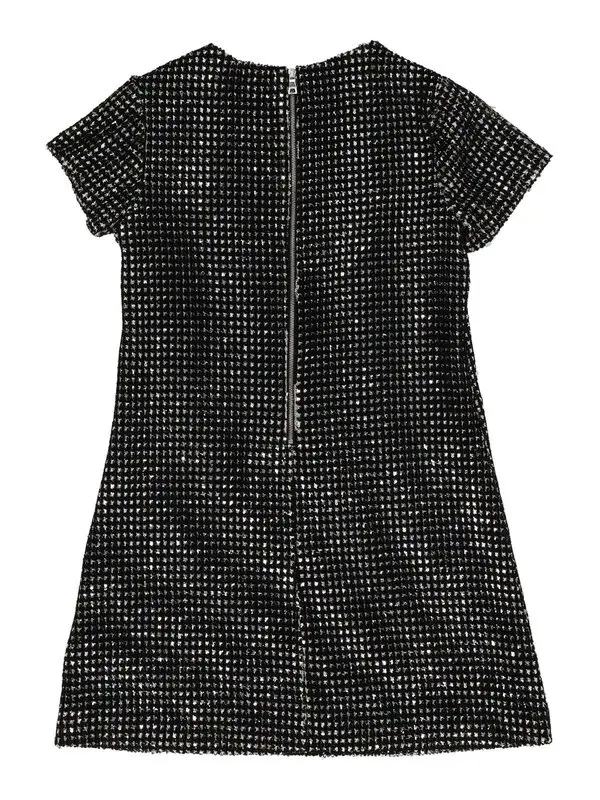 Balmain Sequin-embellished Short-sleeve Dress