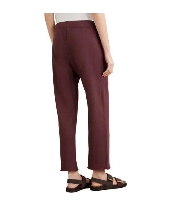 JAMES PERSE Cropped Cotton-terry Wide-leg Track Pants
