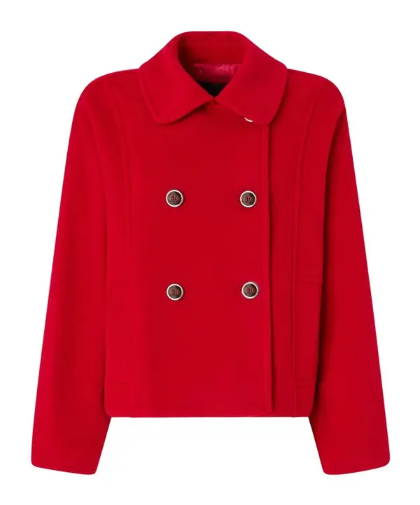 Pinko Cropped Double-breasted Coat