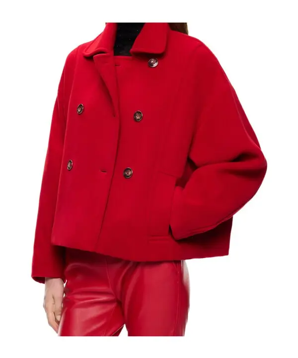 Pinko Cropped Double-breasted Coat