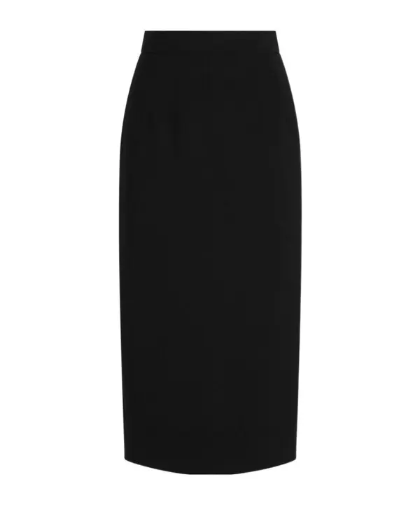 Dolce & Gabbana Stretch Wool Pencil Skirt