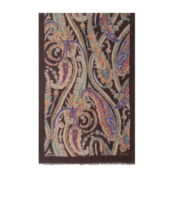 Etro Patterned Scarf - Brown
