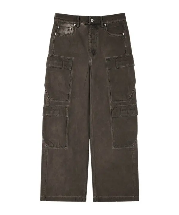 Rick Owens Belt-loop Faded-effect Jeans