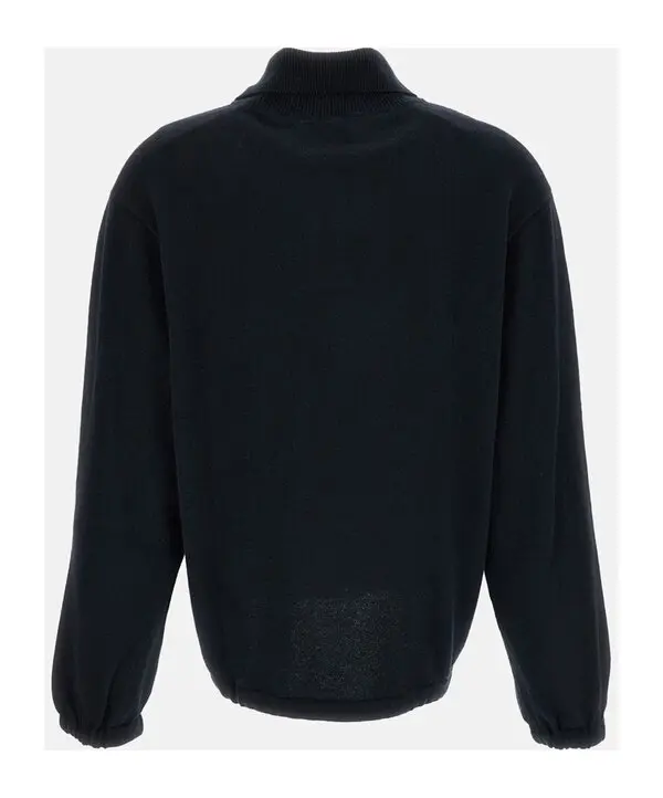 BARRIE Contrast-collar Cashmere Sweater