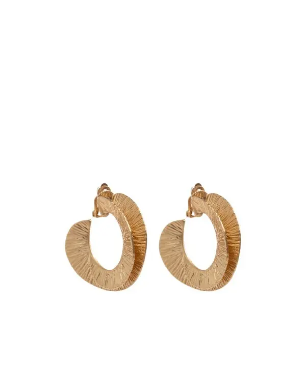 Cult Gaia Ren Oversized Clip-on Hoop Earrings - Gold