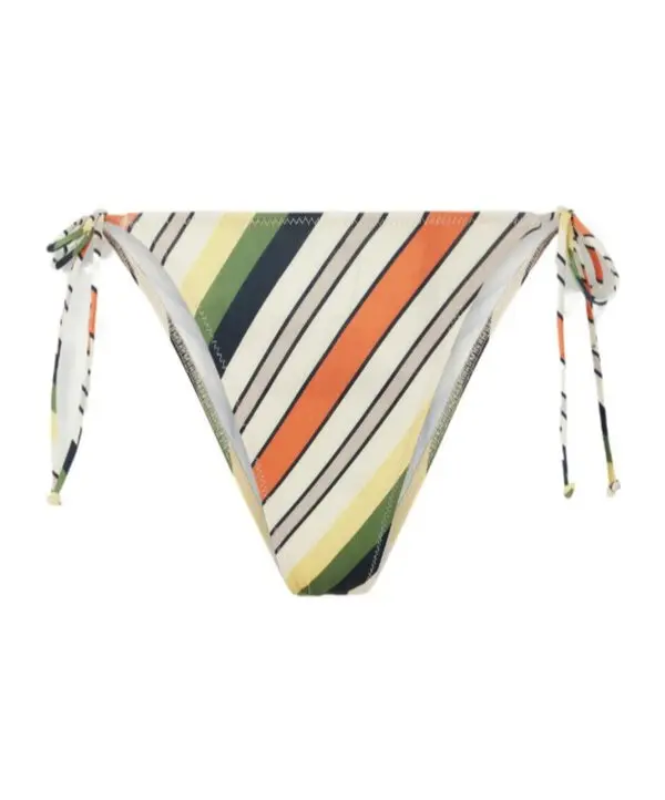 JEAN PAUL GAULTIER Vintage Striped Bikini Bottoms - White