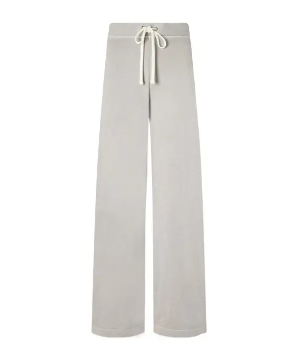 JAMES PERSE Cotton-terry Wide-leg Track Pants