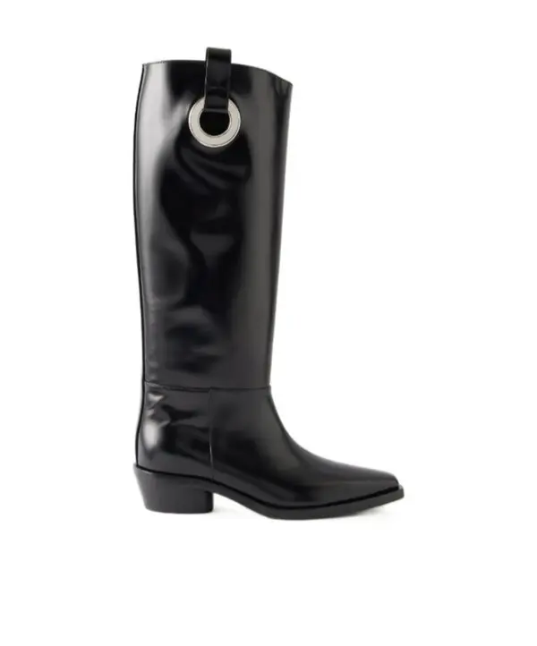 Proenza Schouler Silver-trimmed Leather Boots