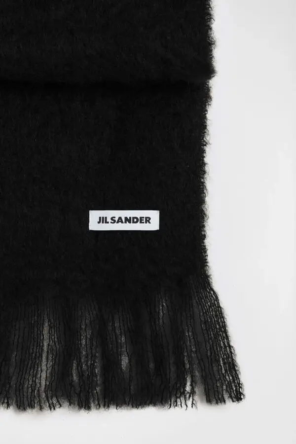 JIL SANDER Slim Wool Blend Scarf