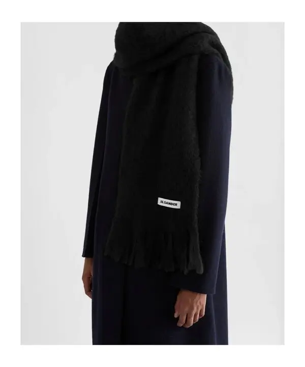 JIL SANDER Slim Wool Blend Scarf