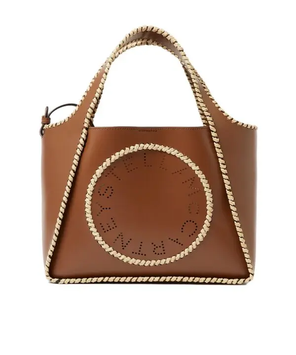 Stella McCartney Logo Crossbody Tote Bag - Tan