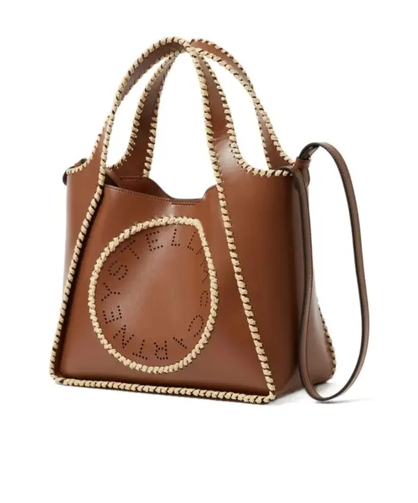 Stella McCartney Logo Crossbody Tote Bag - Tan