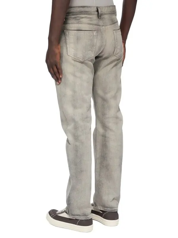 Rick Owens Fog Cut Faded-effect Jeans - Nude